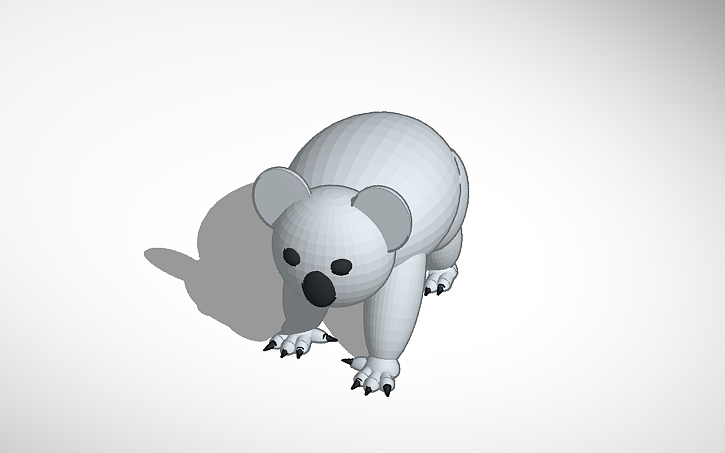 3D design Koala - Tinkercad