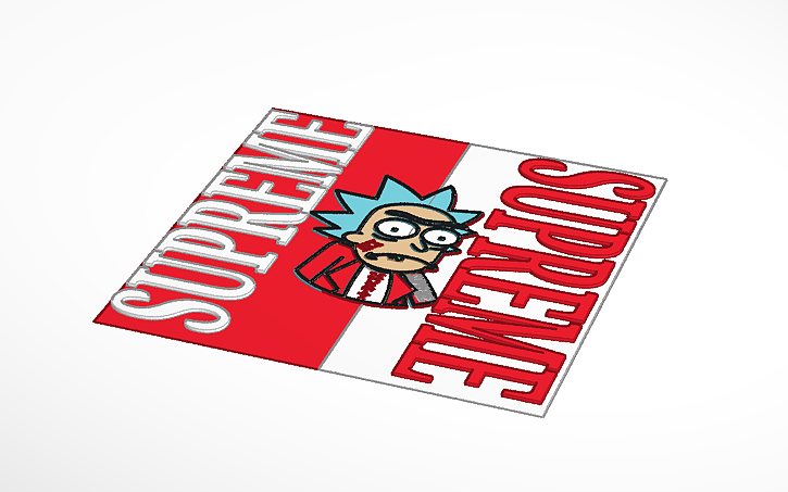 3D design SUPREME RICK | Tinkercad