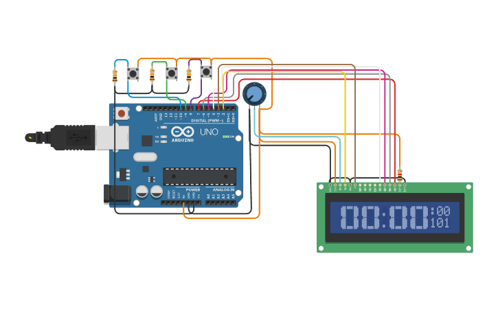Circuit Design Clock Tinkercad