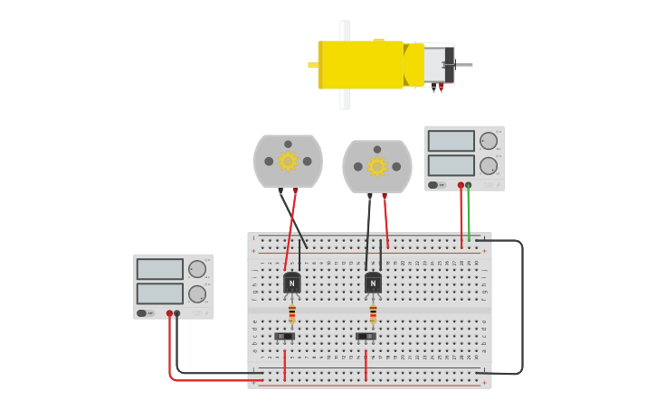 Circuit Design Motores Tinkercad