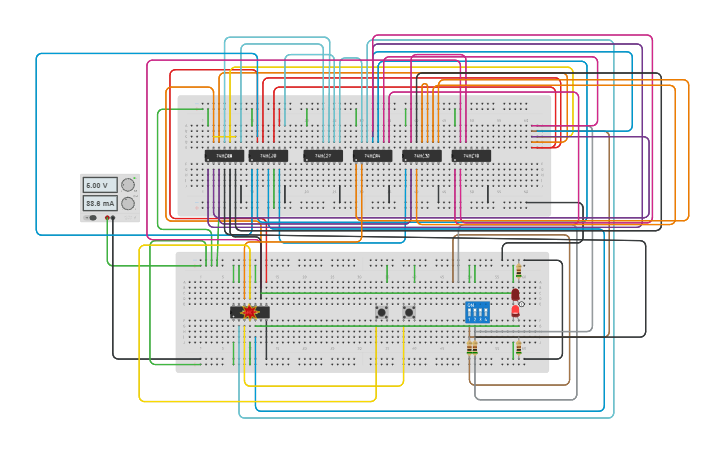 Circuit design Logic lab - Tinkercad