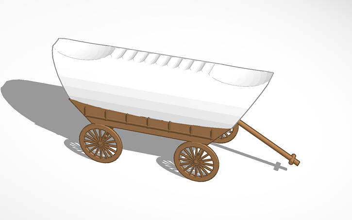 3D design Pioneer Wagon - Tinkercad