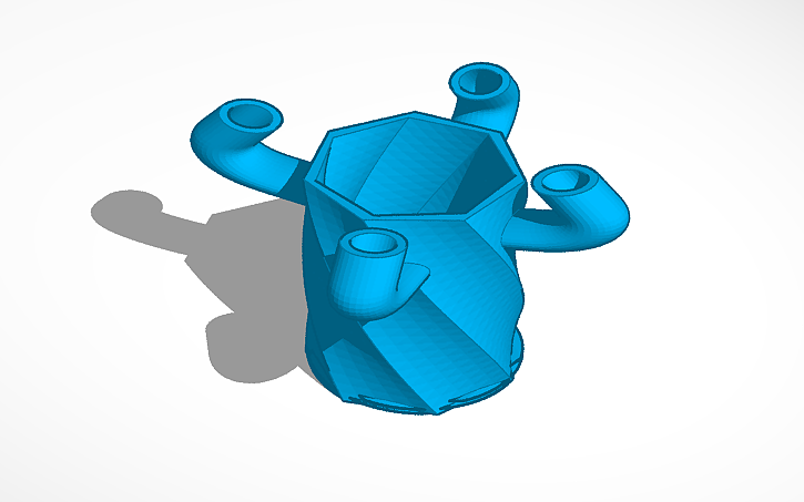 3D design pencil holder - Tinkercad