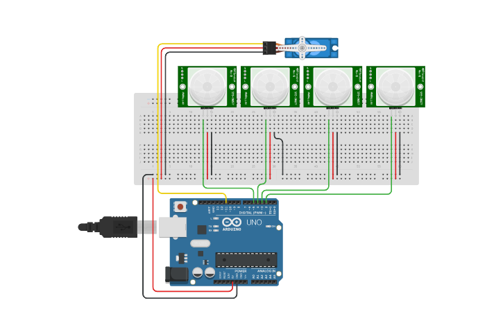 Circuit design PIR camera chegg - Tinkercad