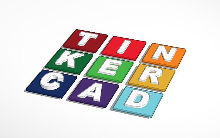 3D design Tinker cad LOGO - Tinkercad