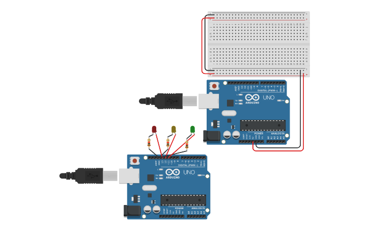 Circuit design Text Coding- Traffic Light- H.W- Adya Gaur | Tinkercad