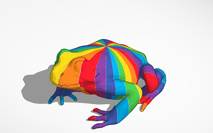 3D design HLModTech's Rainbow Frog Tutorial (modified) V2 - Tinkercad