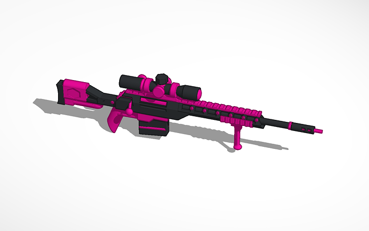 3D design Hot Pink Sniper | Tinkercad