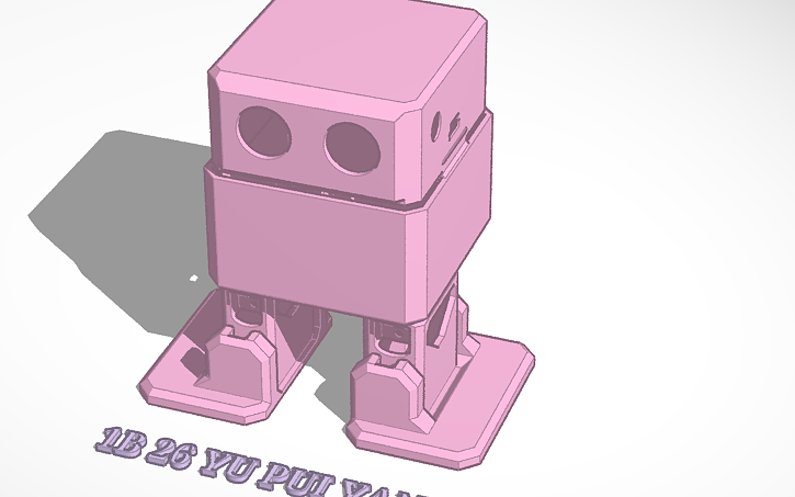3D design otto bot - Tinkercad