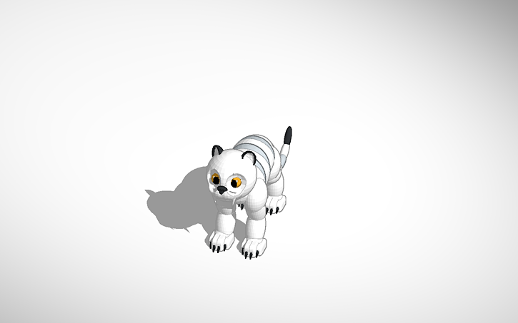 3D design Saber-Toothed Tiger - Tinkercad