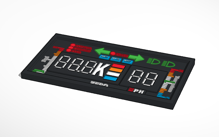 3D design ZERO Dashboard (Digital) - Tinkercad