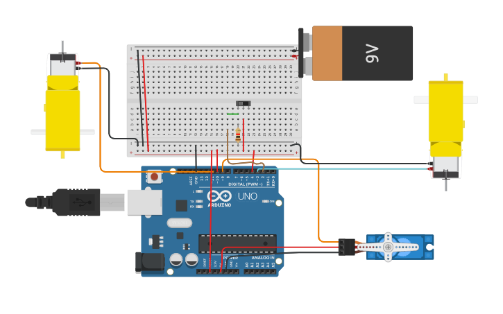 Circuit design hobby gearmotor and servo motor control using ...