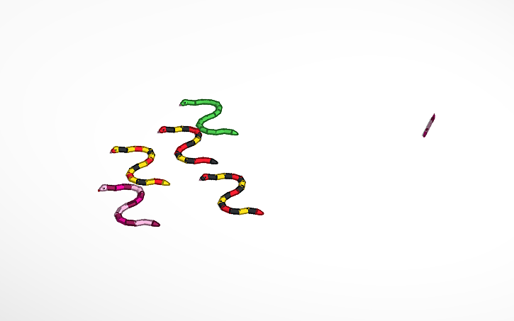 3D design Snakes - Tinkercad