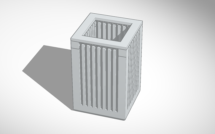 3D design bin - Tinkercad