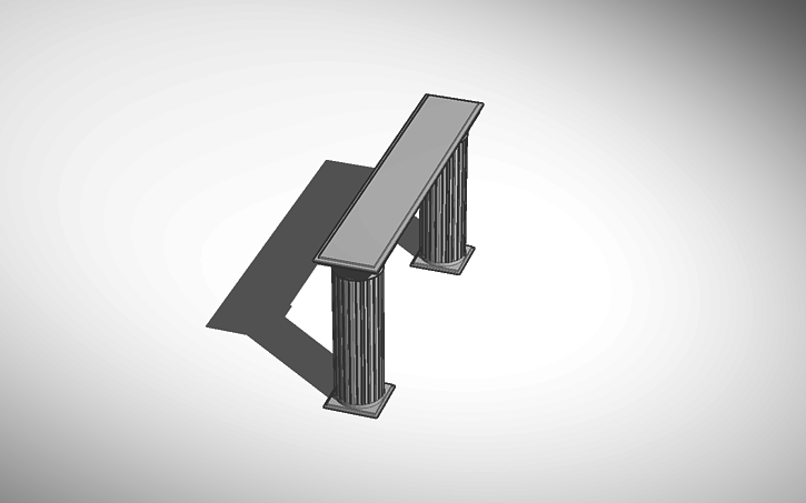 3D design Greek Columns - Tinkercad