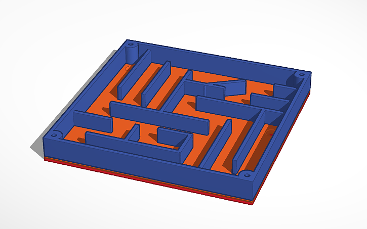 3D design Ball Maze - Name - Tinkercad
