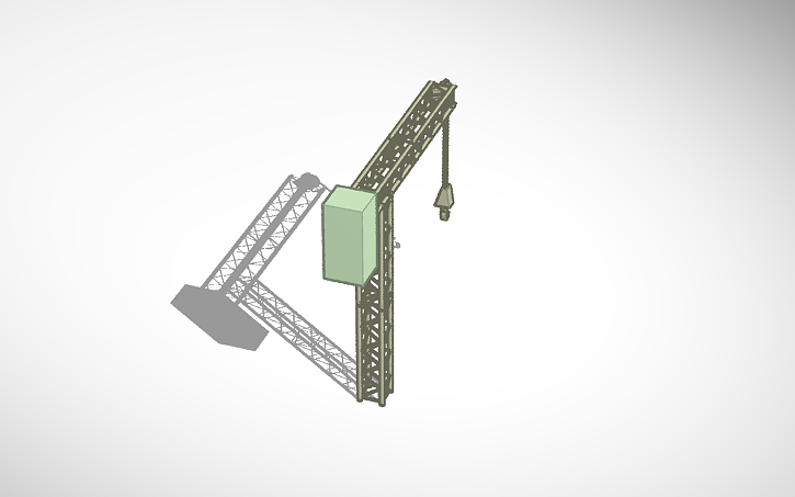 3D design tower crane | Tinkercad