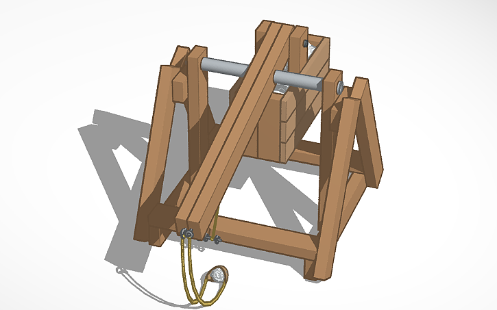 3D design trebuchet - Tinkercad