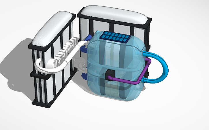 3D design Electrolyzer - Tinkercad