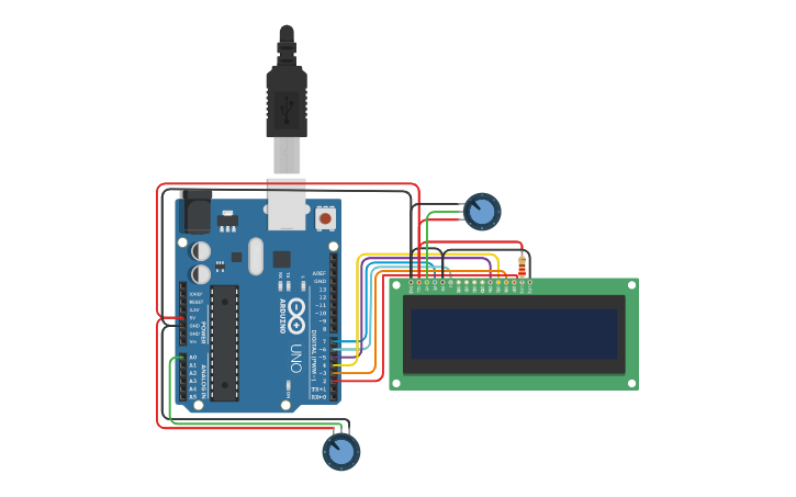 Circuit design Simple Voltmeter | Tinkercad