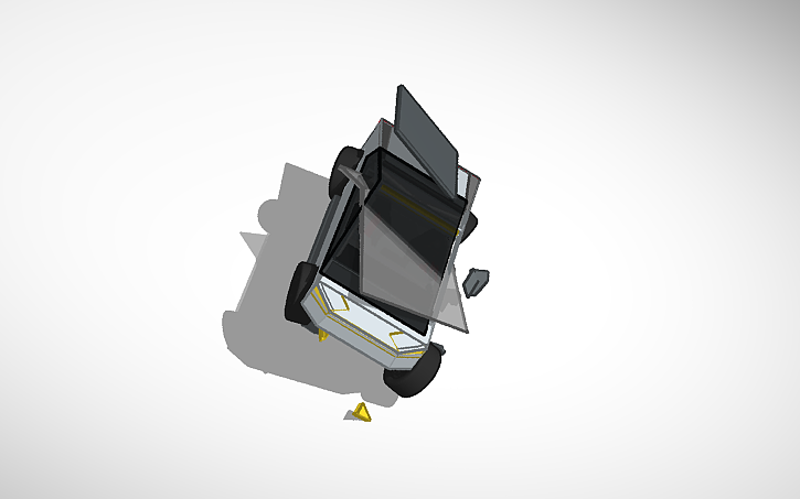 3D design Tesla Cybertruck Race crash | Tinkercad