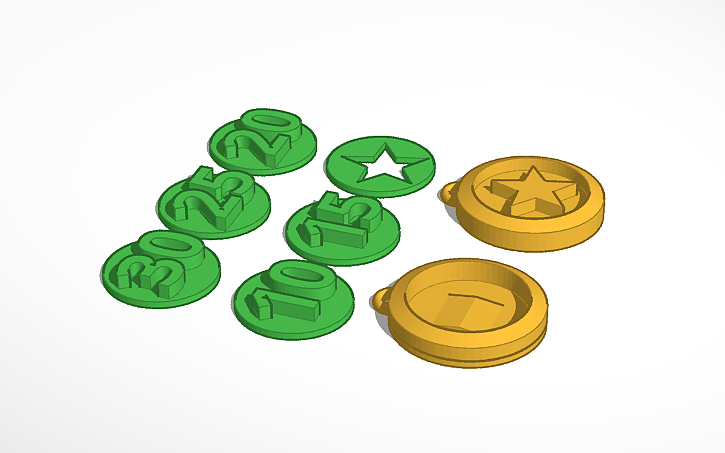 3D design Final Medals All | Tinkercad