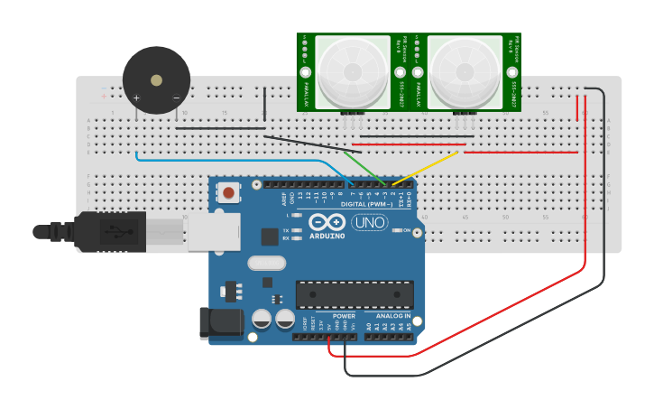 Circuit design Exercício 2 - Eng. Software 2021 | Tinkercad