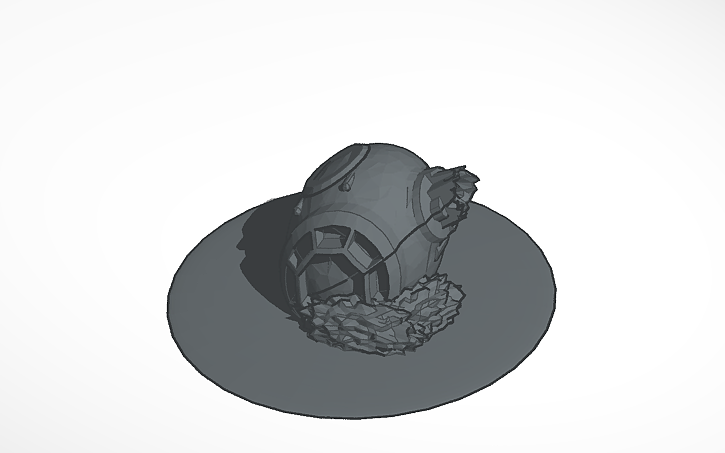 3d Design Crashed Tie Body Tinkercad
