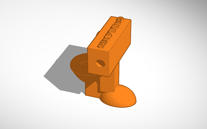 3D design Restroom Pass | Tinkercad