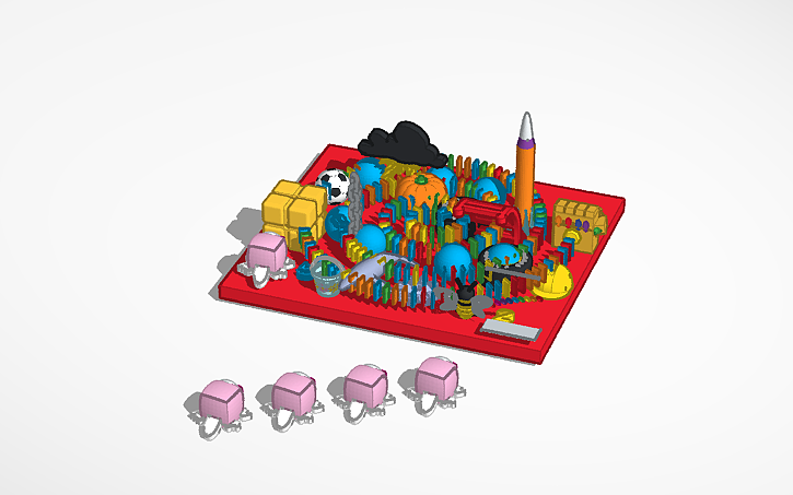 3D design Fun explosion - Tinkercad
