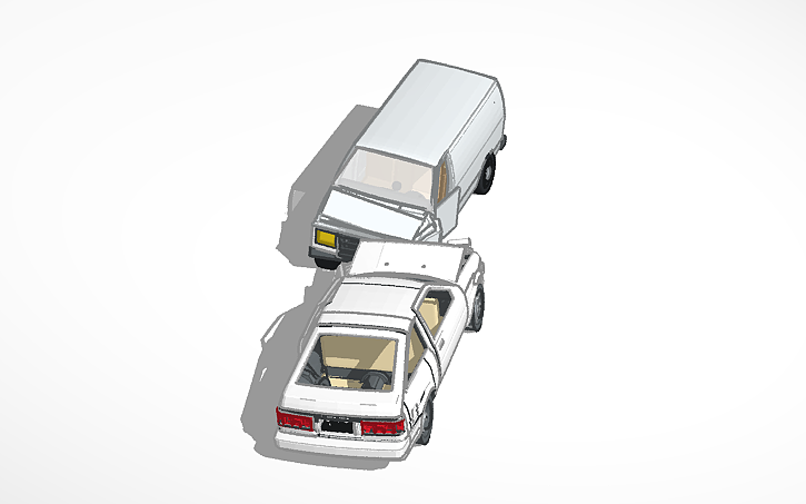 3D design highway crash - Tinkercad