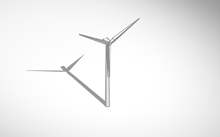 3D design Wind Turbine - Tinkercad