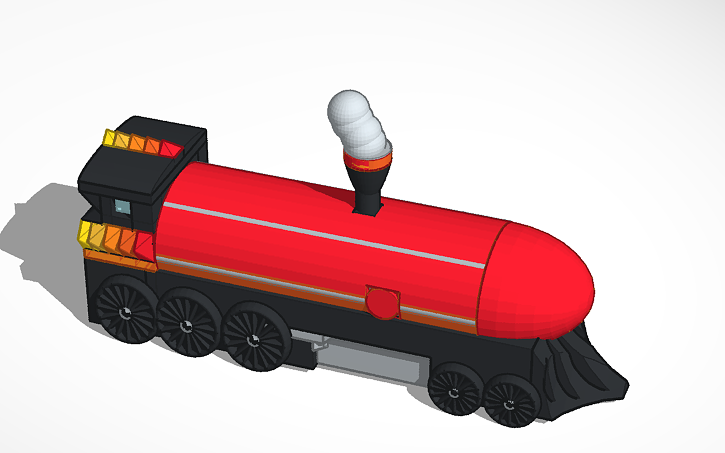 3D design Copy of Copy of flame train #Trains | Tinkercad