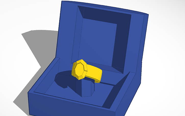 3D design Ring box - Tinkercad
