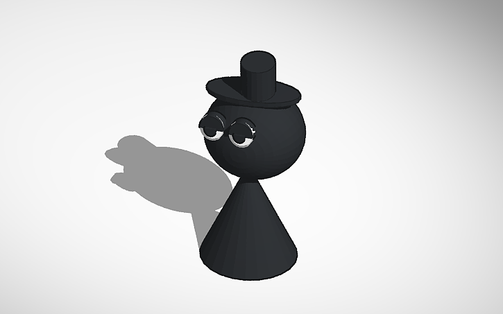 3D design Original black Hat sprunki - Tinkercad