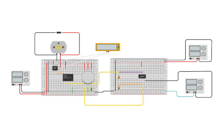 Circuit design Fire Sprinkler - Tinkercad