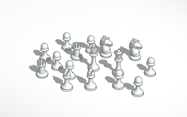 3D design Chess Peices | Tinkercad