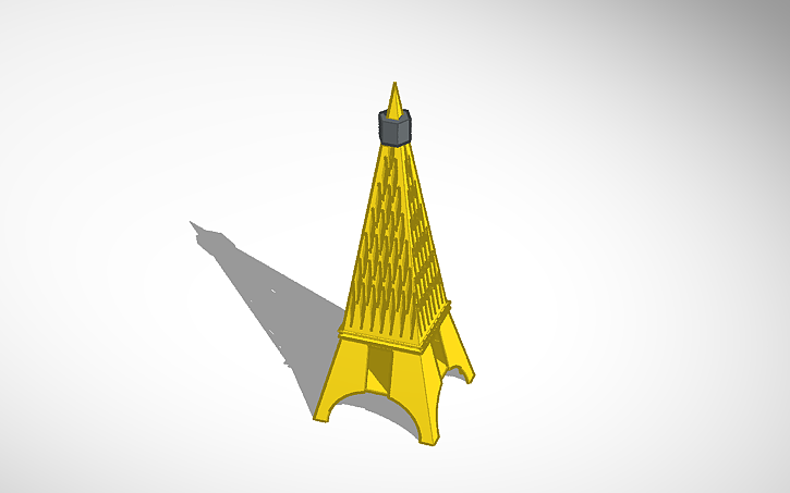 3D design Eiffel Tower - Tinkercad