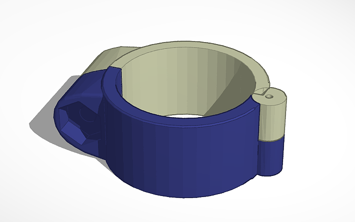 3D design 24mm clamp - Tinkercad