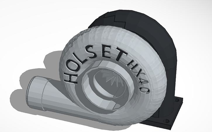 3D design Holset HX40 turbocharger - Tinkercad