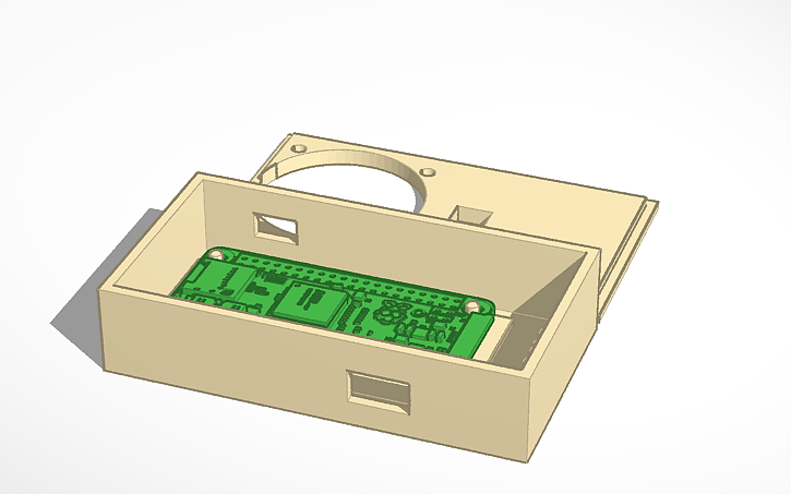 3D design raspberry-pi-zero-fan-40mm - Tinkercad