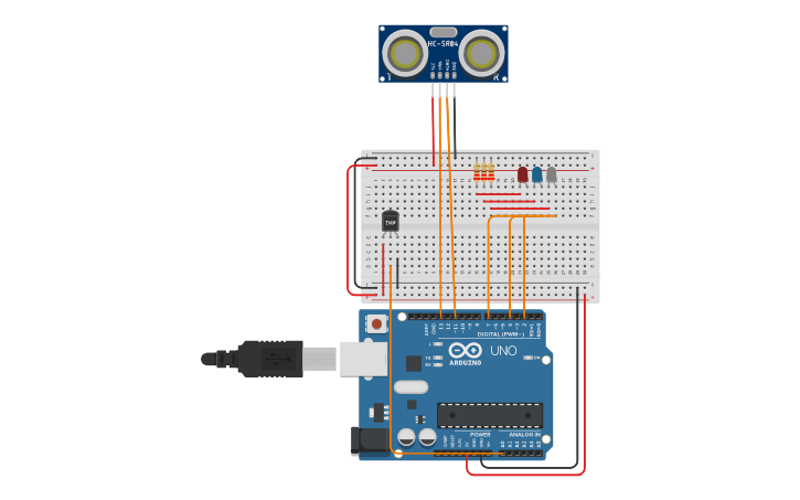 Circuit design Trash Tracking Stream | Tinkercad