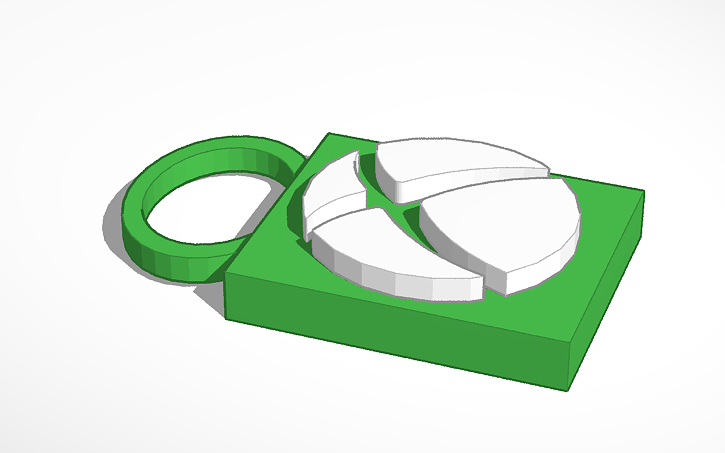 3D design Xbox logo - Tinkercad