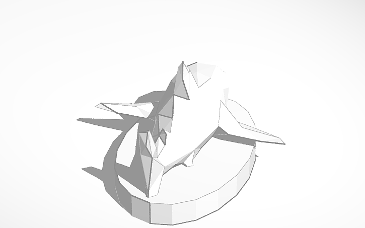 3D design Low poly shark - Tinkercad