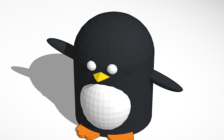3D design penguin - Tinkercad