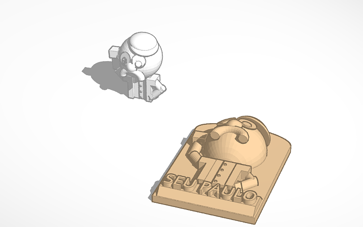 3D design Seu Baulo - Tinkercad