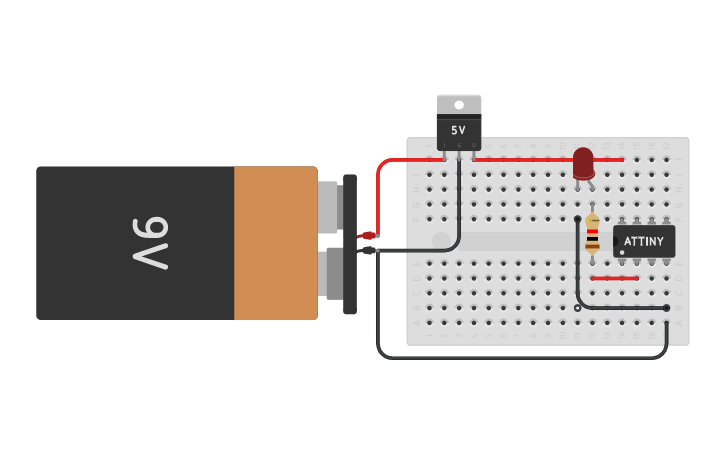 Circuit Design Attiny Led Blink Circuit Tinkercad