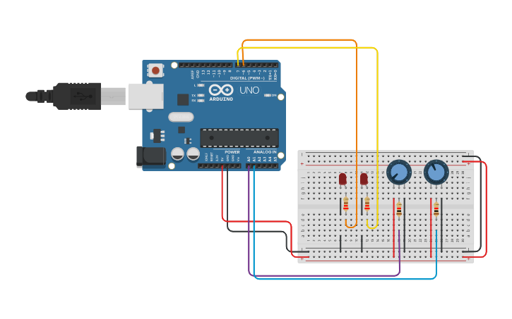 Circuit design MA_PASCO_MULTIPLE-POTS-SERIAL-MONITOR_A01 | Tinkercad Circuit design MA_PASCO_MULTIPLE-POTS-SERIAL-MONITOR_A01 | Tinkercad