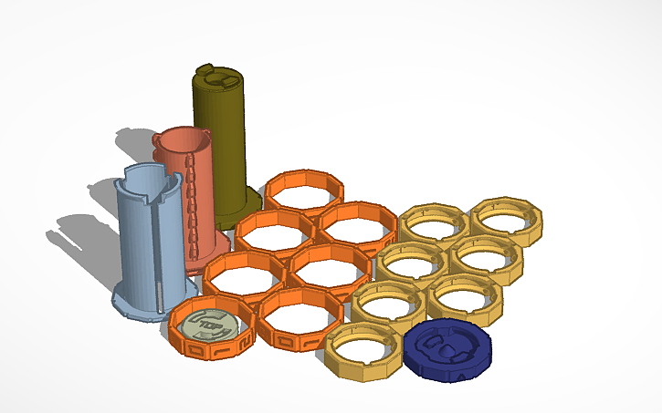 3d Design 7 Rotating Combination Lock Tinkercad