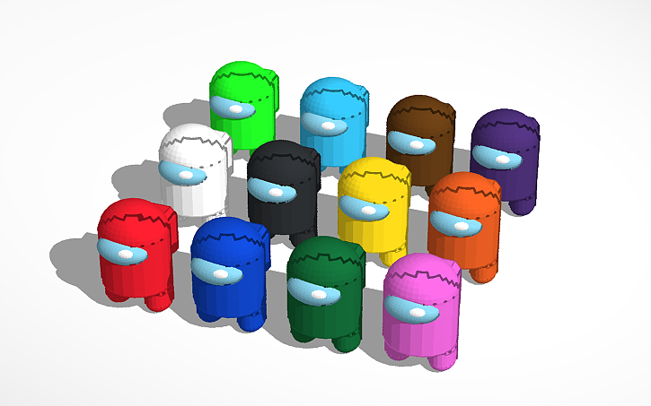 3D design Among Us - Tinkercad